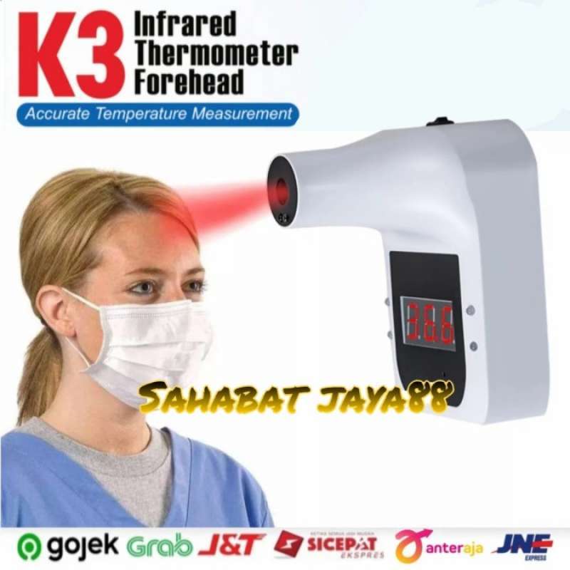 Promo Thermometer K3 Infrared Non Contact Otomatis Termometer Wall ...