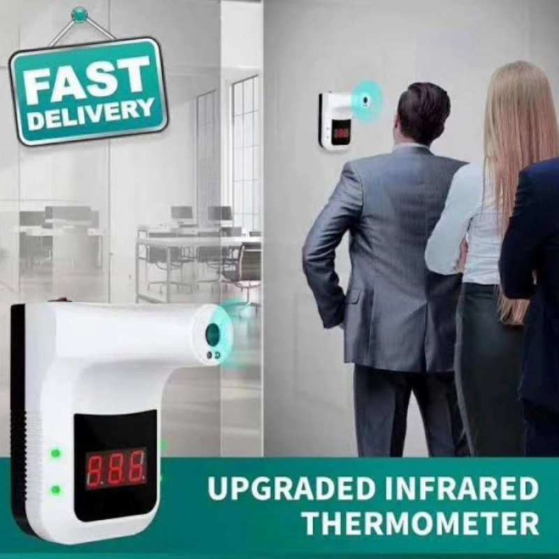 Promo Thermometer K3 Infrared Non Contact Otomatis Termometer Wall ...