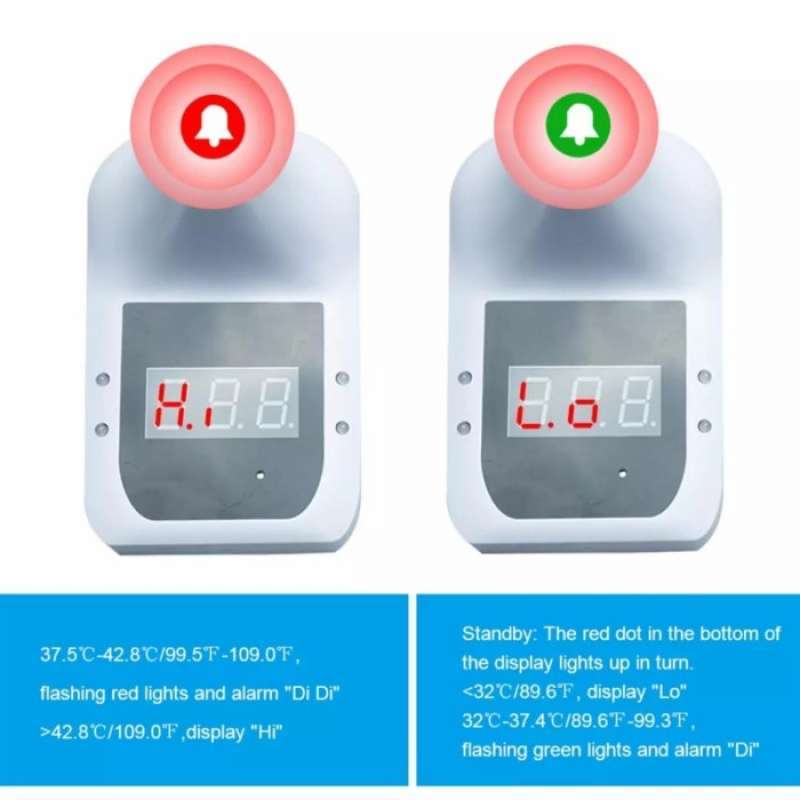 Promo Thermometer K3 Infrared Non Contact Otomatis Termometer Wall ...