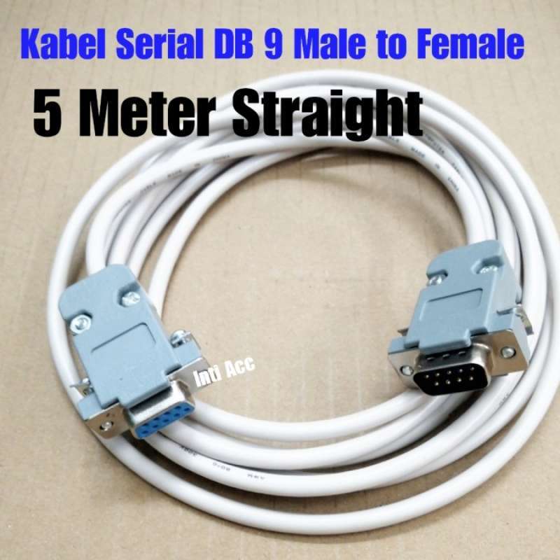 Promo Kabel Serial Db9 Rs232 Male - Female 5 Meter Straight Diskon 23% ...