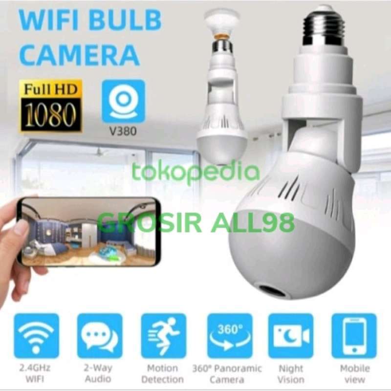Promo Ip Camera Bolam Bola Lampu V380 Cam Cctv Wifi Full Hd 1080p ...