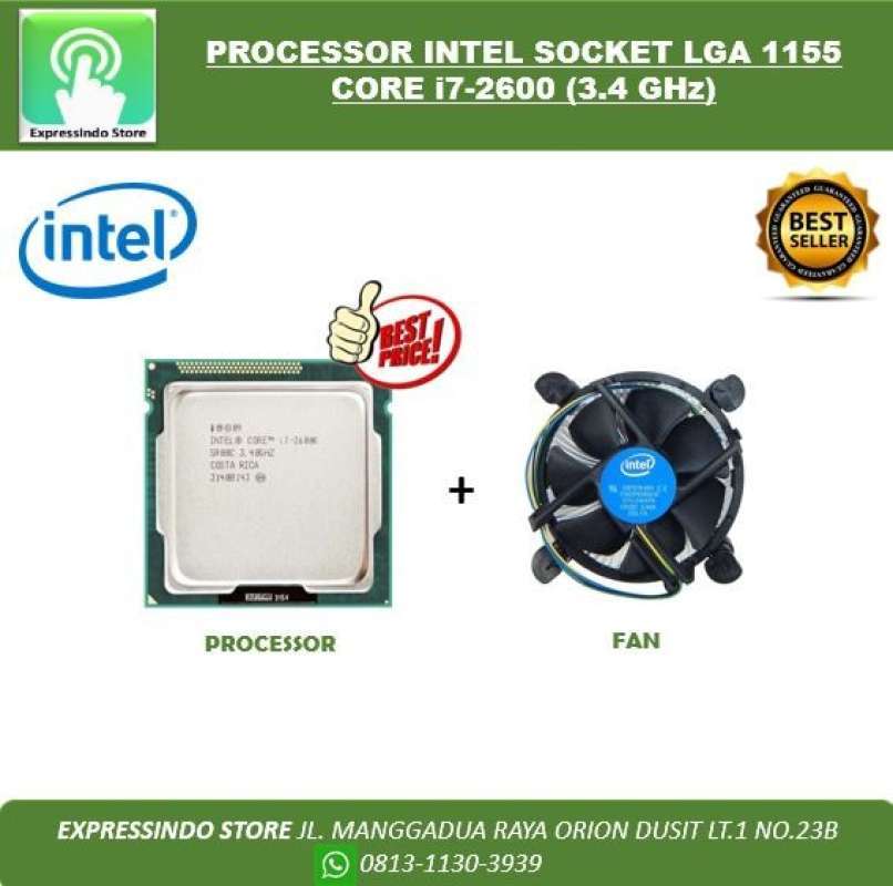 Promo Cessor Intel Socket Lga 1155 Core I7-2600 (3,4 Ghz) Diskon 23% Di ...