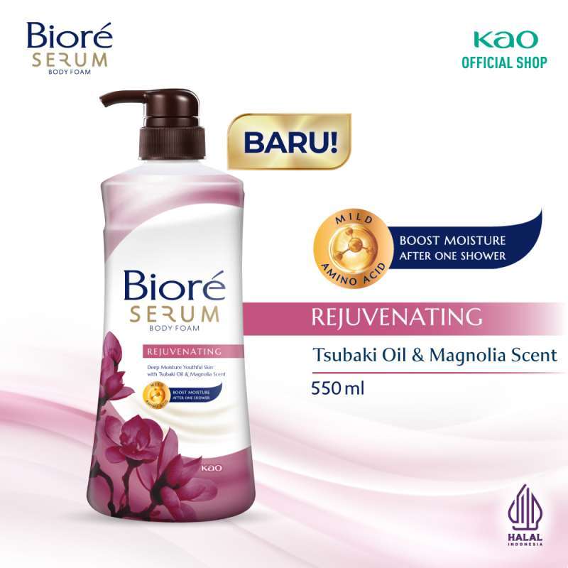 Jual Biore Body Foam Serum Rejuvenating Body Wash Bottle [550 Ml] Di Seller Kao Personal Care ...