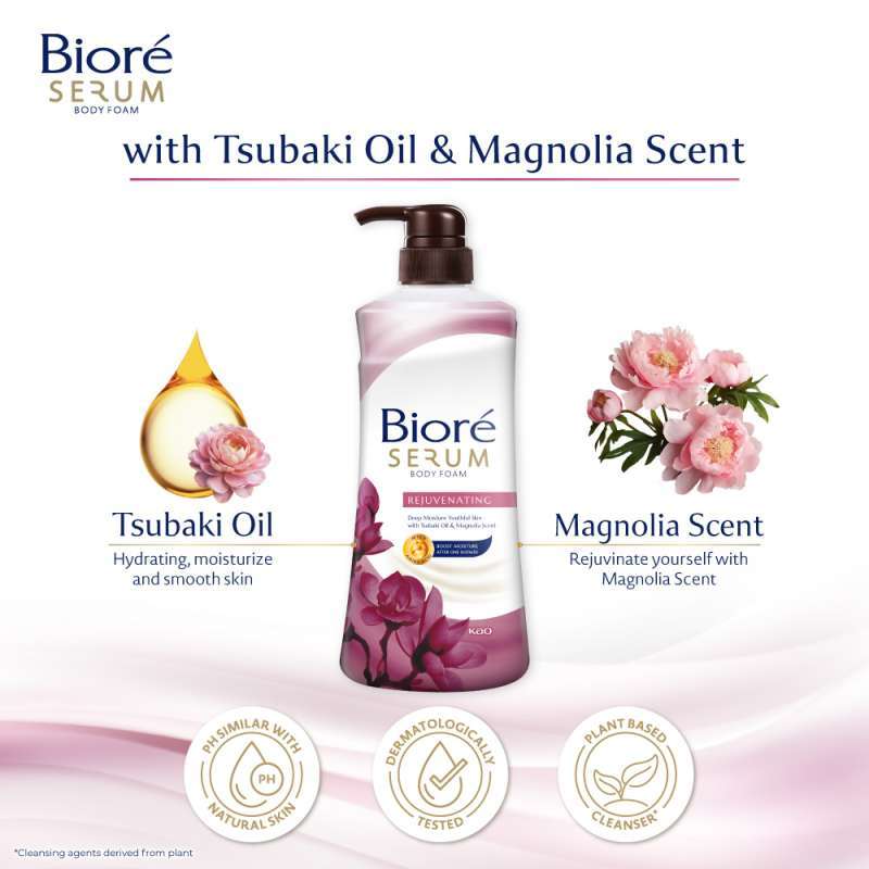 Jual Biore Body Foam Serum Rejuvenating Body Wash Bottle [550 Ml] Di ...