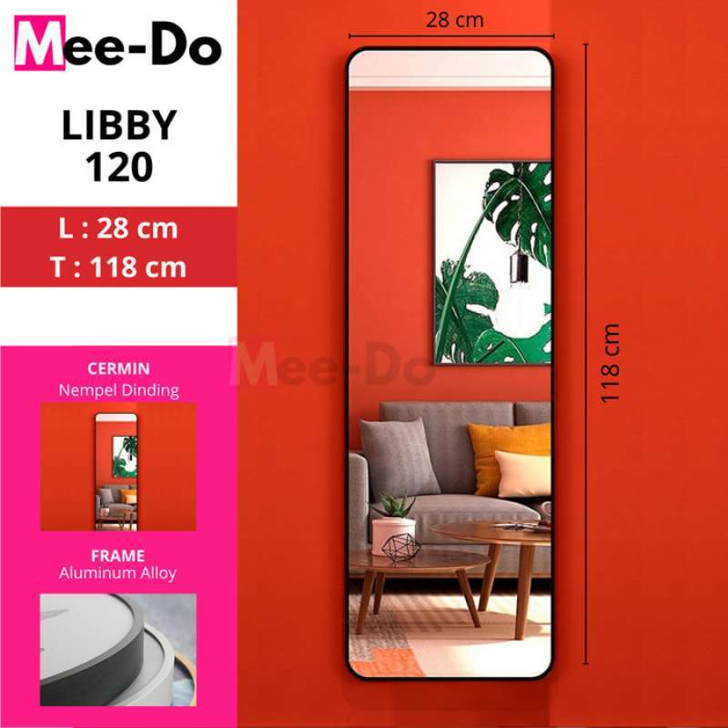 Jual Standing Mirror Mee Do Aesthetic Kaca Cermin Full Body - Libby 120 ...
