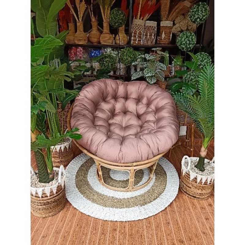 Jual Kursi Papasan Rotan / Kursi Santai Rotan / Kursi Parabola Free ...