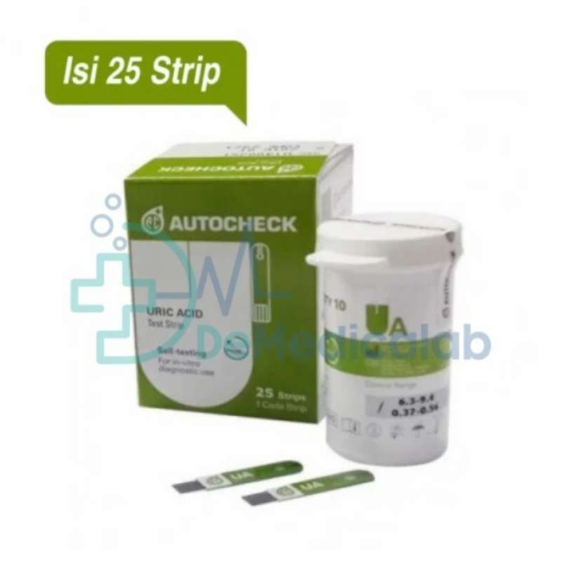 Promo Strip Asam Urat Autocheck Uric Acid Auto Check Isi 25 Diskon 33% ...