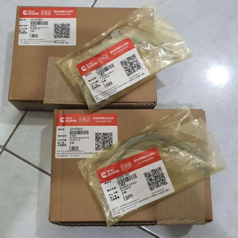 Promo 4025120 Main Bearing Std Set Metal Duduk Cummins Qsm11 Diskon 23% ...