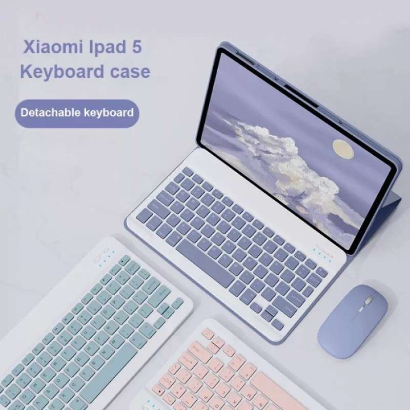 Promo Flip Case Colorful Keyboard Xiaomi Mipad 5 / Pro Tablet Mi Pad ...