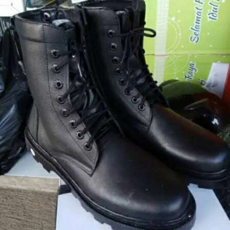 Promo Sepatu Pdl Kulit Asli 100% Sepatu Pdl Lapangan Satpam Security ...