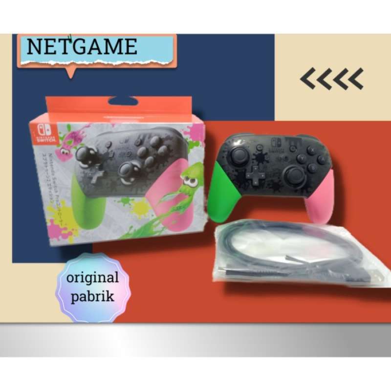Promo Promo- Stik Ninetendo Switch Pro Controller Splatoon Edition ...