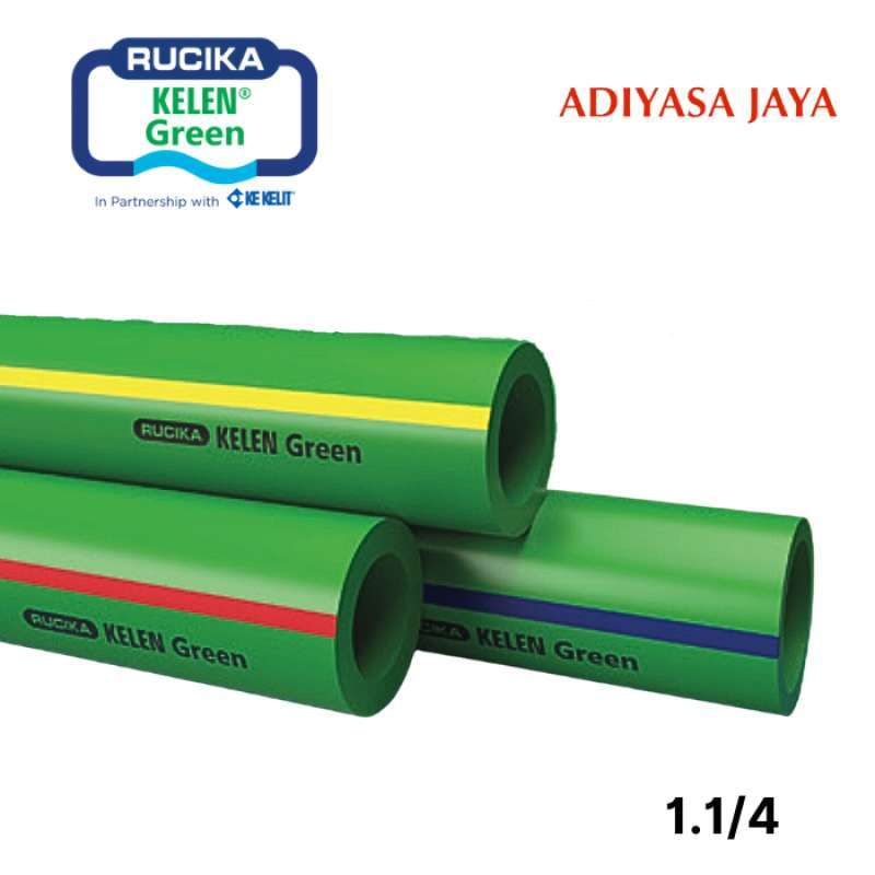 Jual Pipa Ppr Pn 10 1.1/4 (rucika Kelen Green) / Pipa Air Panas Ppr Di ...