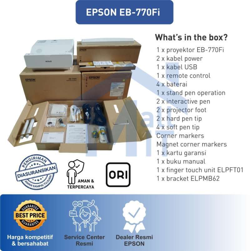 Jual Proyektor Laser Epson Eb-770fi Eb770fi 770fi Full Hd 4100 Lumens ...