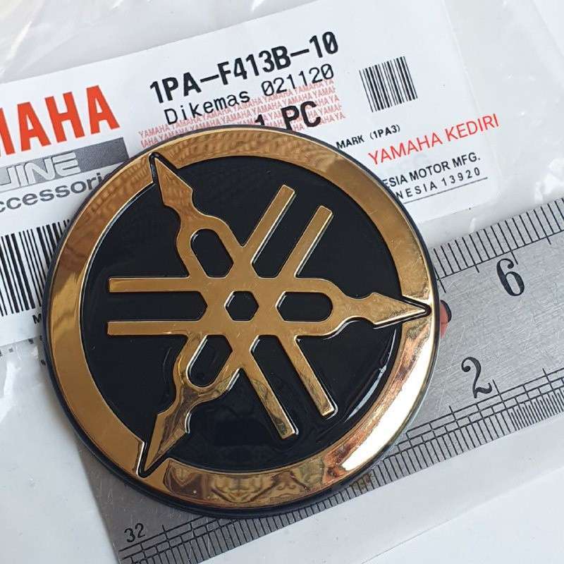 Jual Emblem Tangki Gold Vixion Nvl / 1pa-f413b-10 (harga Satuan) Di ...