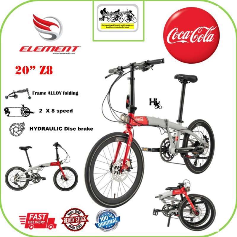 Promo Sepeda Lipat Element 20 Type Z8 Alloy-2x8speed-hydraulic Bonus ...