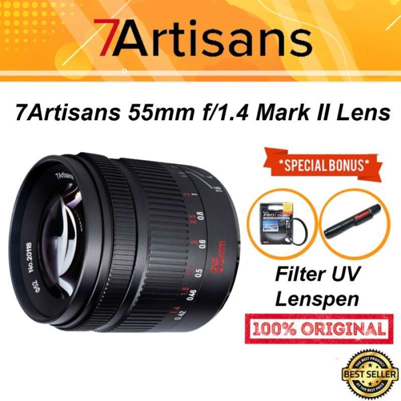 Promo Lensa 7artisans 55mm F1.4 Mark Ii Lens Canon Ef-m 7 Artisan ...