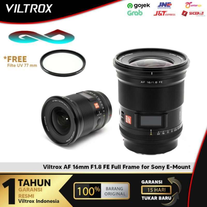Promo Viltrox Af 16mm F1 8 Fe Full Frame For Sony E Mount Free Filter