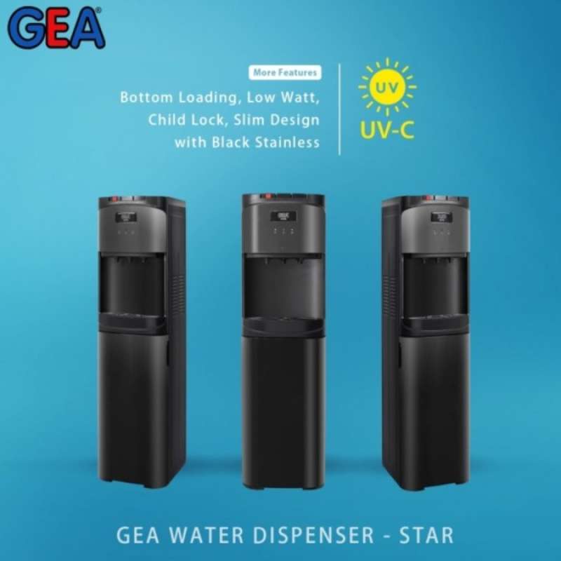 Promo Baru Gea Star Dispenser Galon Bawah With Uv Lamp Resmi Terbaru ...