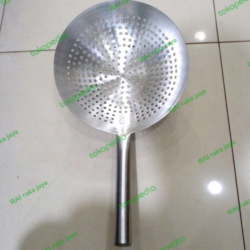 Promo Serokan Stainles Tebal Bolong Ukuran 30 Cm /serok Penggorengan ...