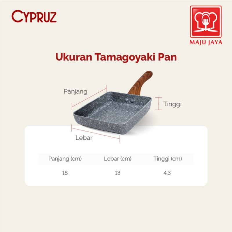 Promo Cypruz Tamagoyaki Egg Pan Kotak Telur Omelette Kompor Induksi ...