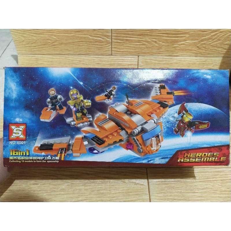 Promo Mainan Balok Susun Edukatif Brick Block Super Heroes Assemble ...