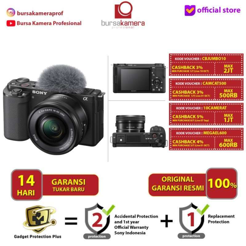 Jual Sony Zv-e10 / Zve10 / Zv E10 / Zve 10 Mirrorless Camera Original ...