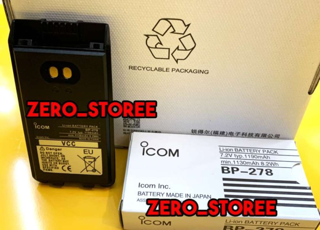 Promo Bp-278 Battery Baterai Icom Ic-v88 Ic-u88 V88 U88 Lithium Bp 278 Ori Diskon 33% Di Seller ...