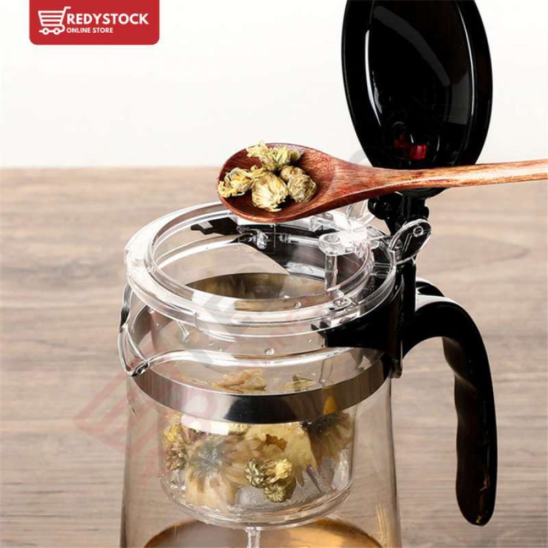 Promo Tea Infuser Pot 750ml Push Button | Teko Teh Saringan Kaca - Jy025 Diskon 23% Di Seller ...