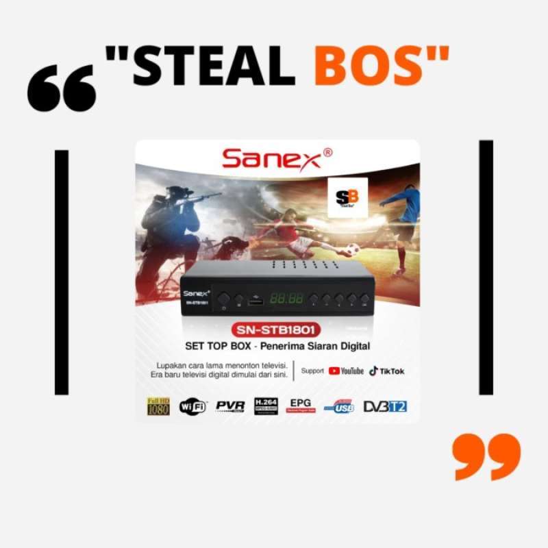 Jual Set Top Box Tv Digital Sanex / 1080 Hd/ Set Top Box Sanex Sn ...