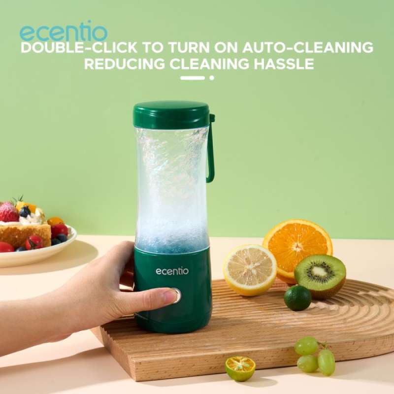 Jual Ecentio Juicer Wireless 6 Mata Pisau 380ml Blender Portable Di ...