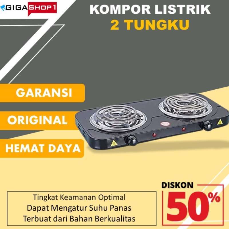 Jual Kompor Listrik 2 Tungku Hemat Listrik Low Watt Induksi Elektrik ...