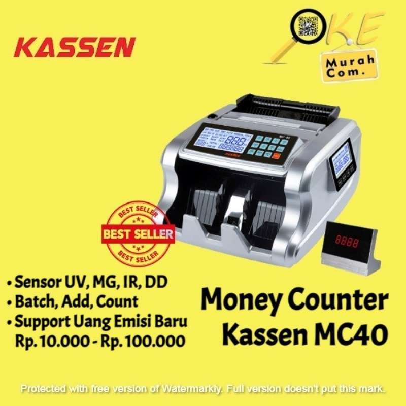 Jual Money Counter Kassen Mc40 - Mesin Penghitung Uang Mc-40 Uv Mg Ir Dd - Kassen Mc20 Di Seller ...