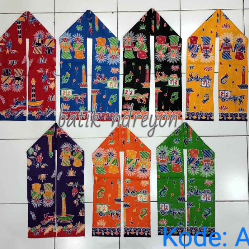 Jual Cukin /syal Betawi Cowo, Ada Pilihan Warna - Kode B Hitam Di ...
