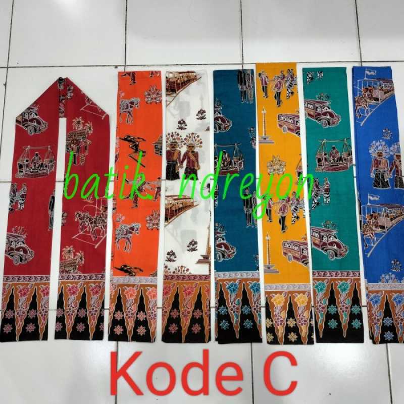 Jual Cukin /syal Betawi Cowo, Ada Pilihan Warna - Kode A Hitam Di ...