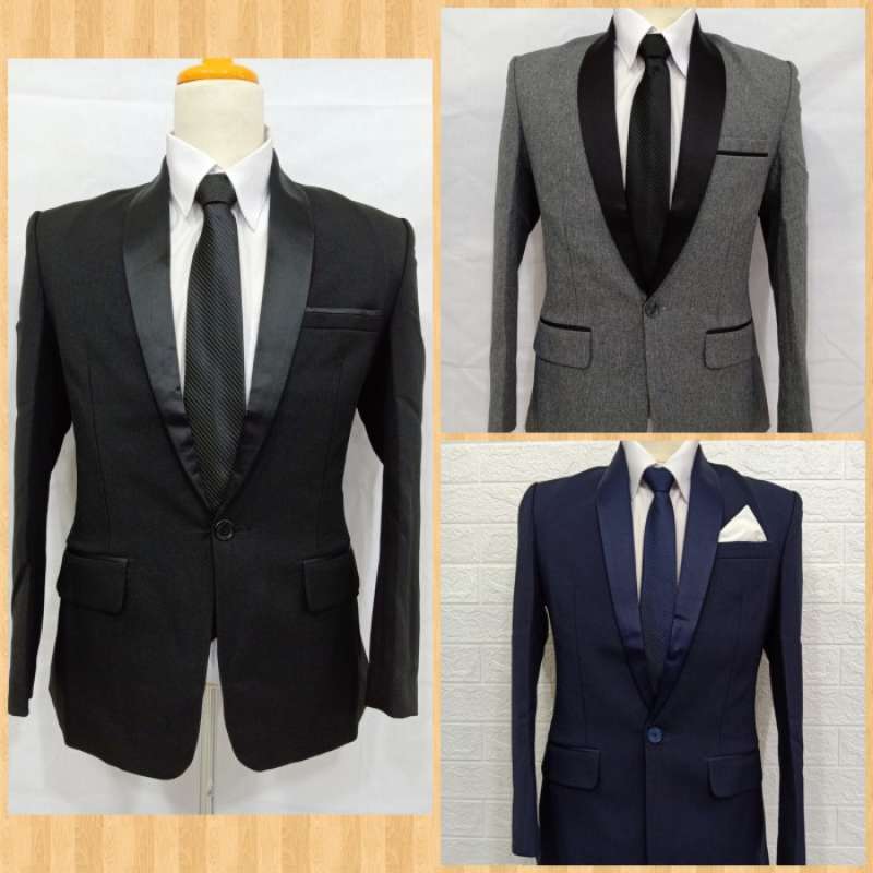 Jual Setelan Jas Tuxedo Single Breasted Pria Kerja Kantor Formal Di ...
