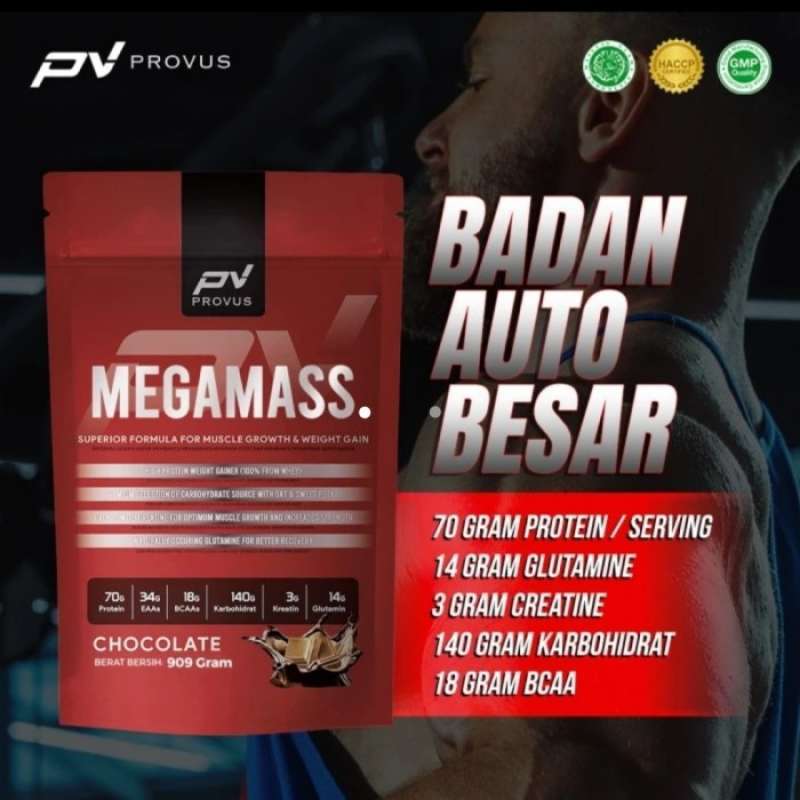Jual Provus Mega Mass 2 Lb Weight Gainer Penambah Berat Badan 900 Gr ...