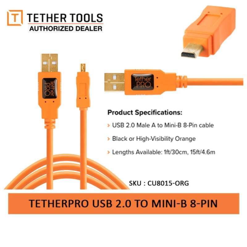 Jual Tether Tools Pro Usb 2.0 To Mini B 8 Pin Di Seller Circlet ...