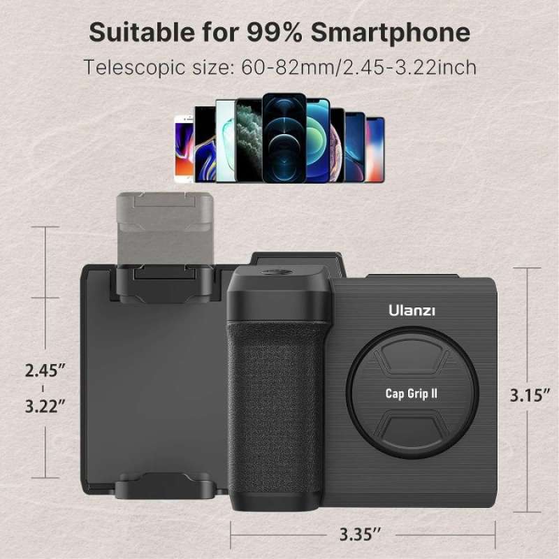 Jual Ulanzi Cg01 Capgrip Ii Bluetooth Smartphone Handle Grip Mirror ...