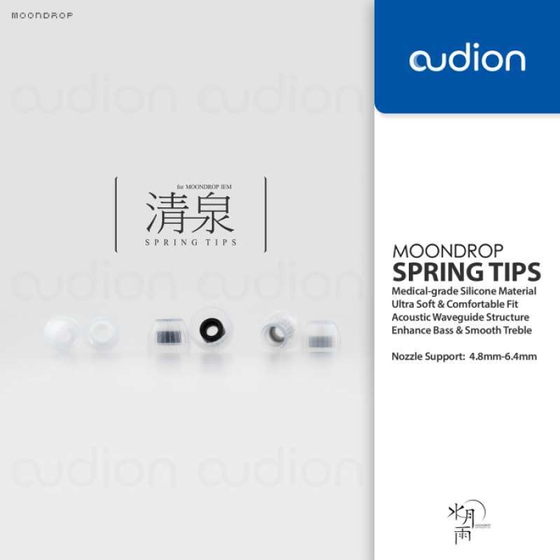 Jual Moondrop Spring Tips Silicone Soft Comfortable Eartips Earpiece Di ...