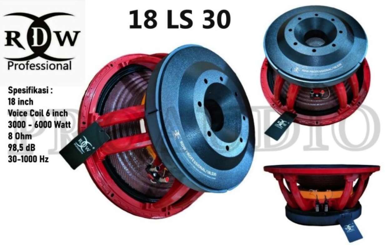 Jual Speaker Komponen Rdw 18 Ls 30 / 18 Ls30 / 18ls30 - 18 Inch Carbon ...