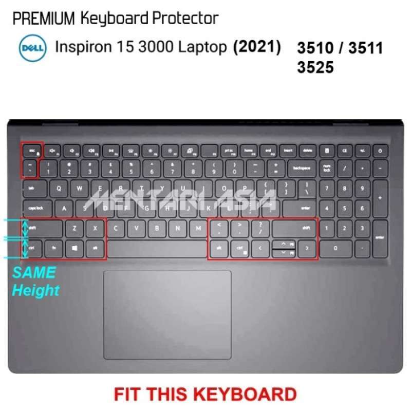 Promo Keyboard Tector Dell Inspiron 15 3510 3511 3525 (2021) - Cl ...