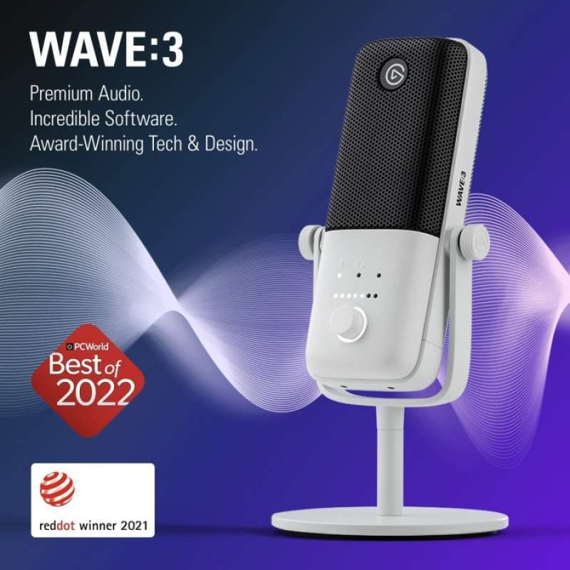Promo Elgato Wave:3 White Streaming Streaming Recording Diskon 23% Di ...