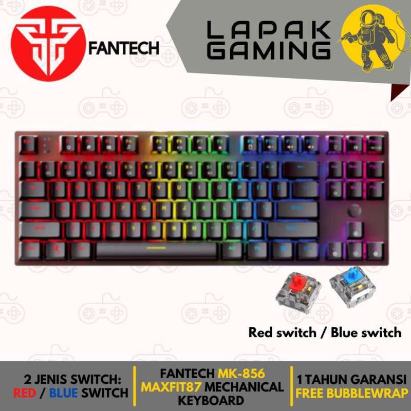 Jual Fantech Maxfit87 Mk856 Tkl Mechanical Gaming Keyboard Rgb - Red ...