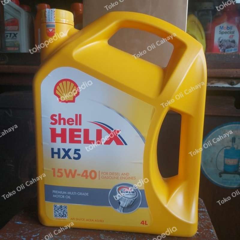Promo Shell Helix Hx5 15w-40 4 Liter Diskon 23% Di Seller Busabusi ...