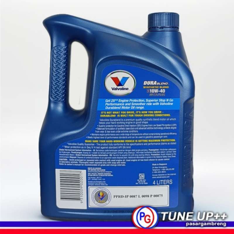 Promo Oli Mobil Bensin Valvoline 10w-40 Sn Galon Diskon 23% Di Seller ...