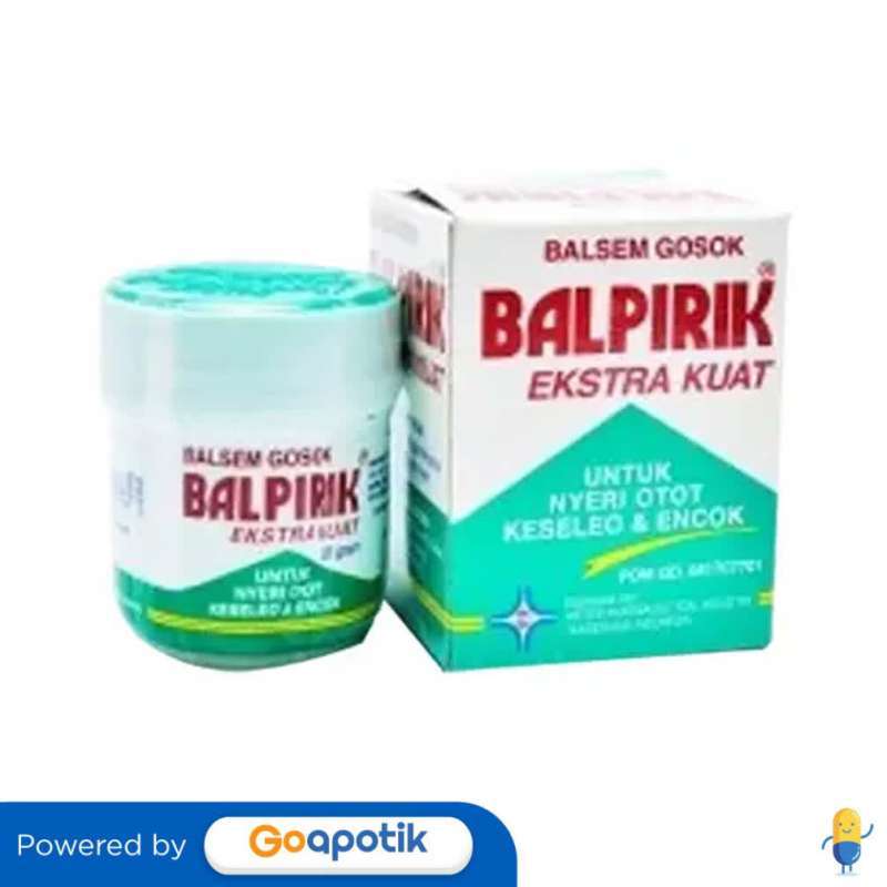 Jual Balpirik Balsem Gosok Extra Kuat Hijau 20 Gram Di Seller Apotek ...