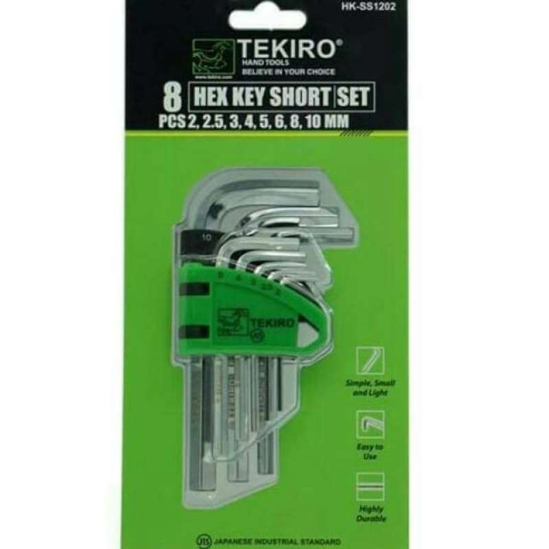 Promo Deskripsi Kunci L Tekiro Set 8 Pcs Pendek Tekiro Hex Key Wrench ...