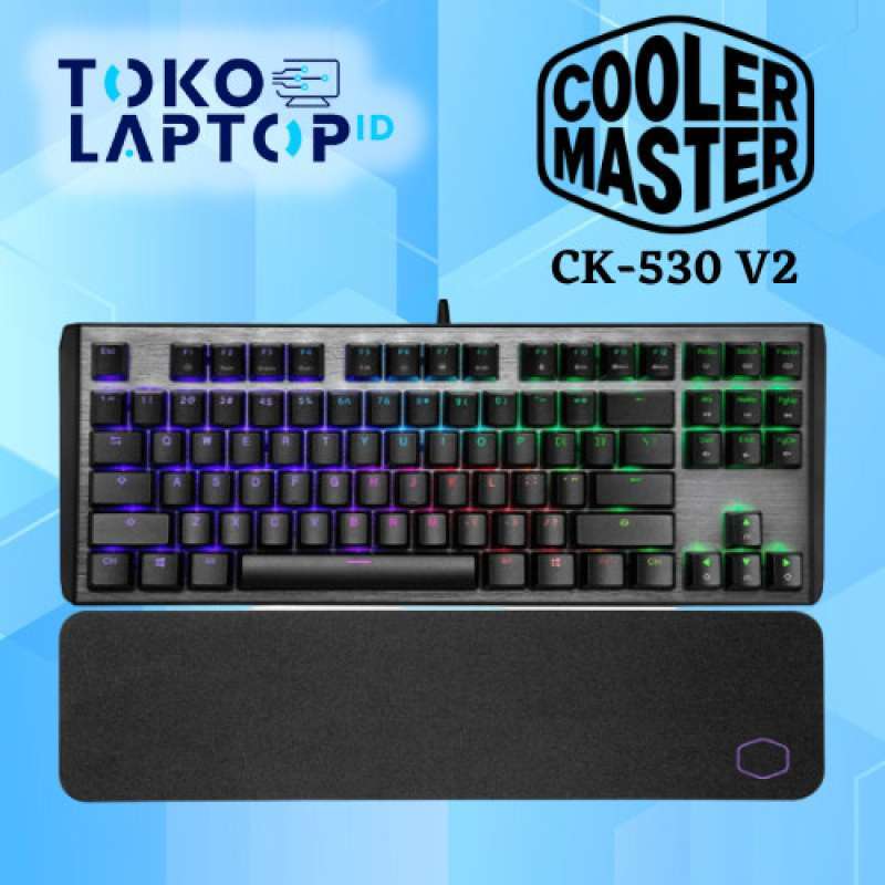 Promo Cooler Master Ck530 V2 / Ck-530 Tkl Rgb Mehcanical Keyboard Gaming - Blue Sw Diskon 23% Di ...