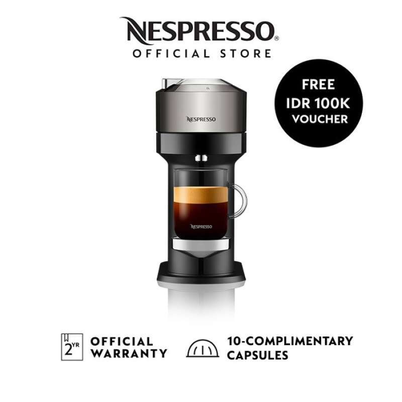Promo Nespresso Vertuo Next Deluxe Coffee Machine, Silver (mesin Kopi ...