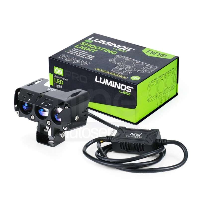 Promo Lampu Led Tembak Sorot Sql 3 Mata Blue Lens Nine Luminos Q9s 80 ...